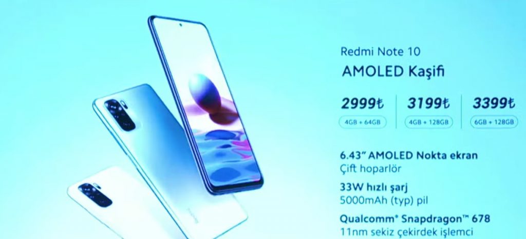 Redmi Note 10 Türkiye 'de Satışa Sunuldu! İşte Telefonun Fiyatı